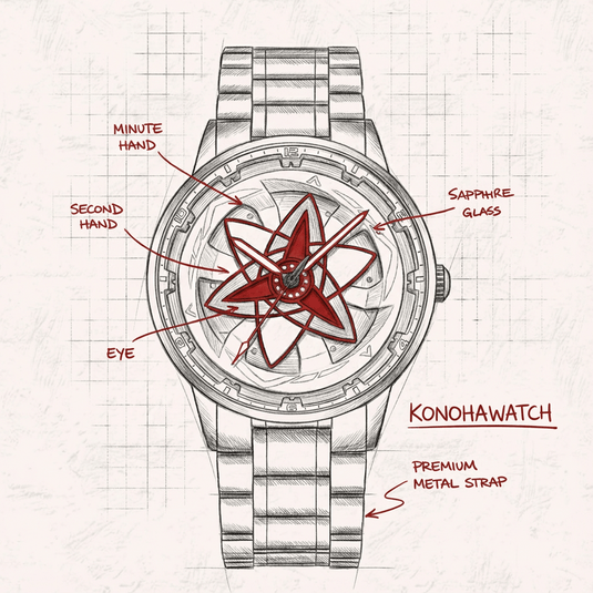 Konohawatches | Naruto Spinning Sharingan Watches