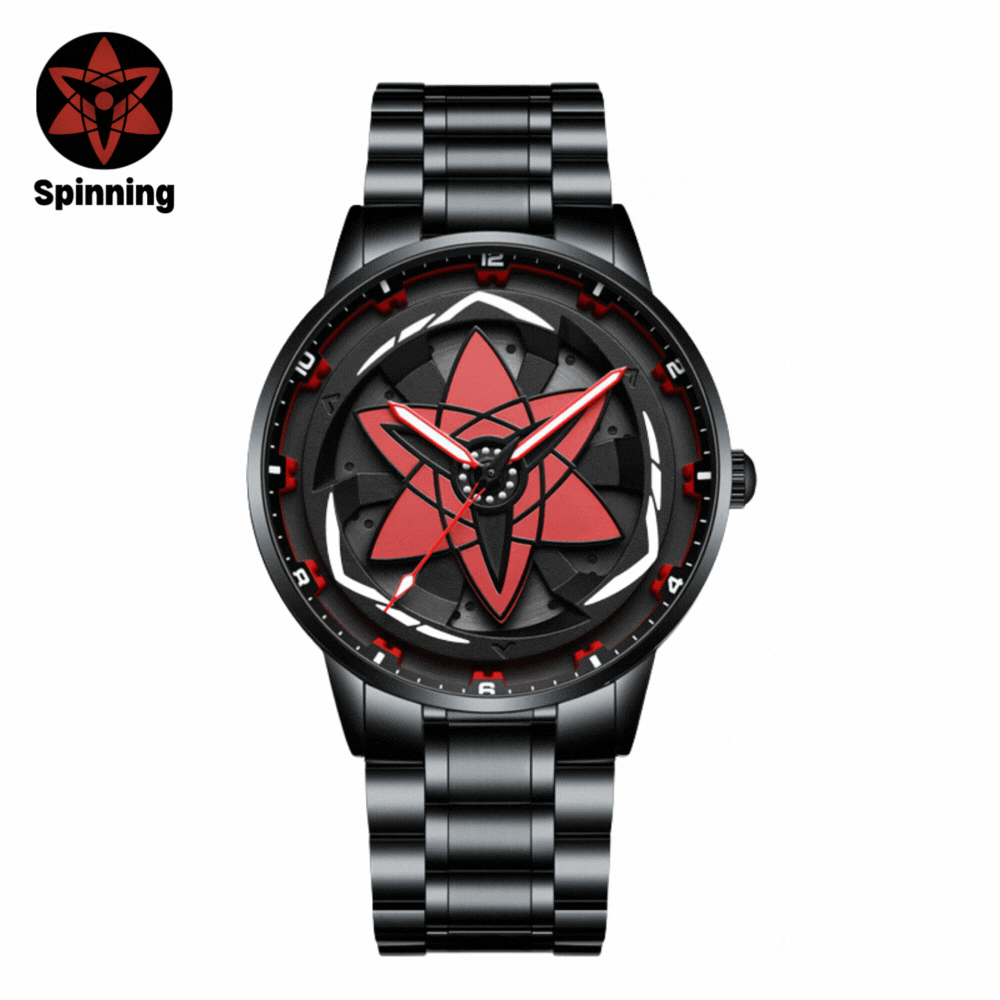 Sasuke Sharingan Spinning Watch | Naruto Anime Watch – Konohawatches